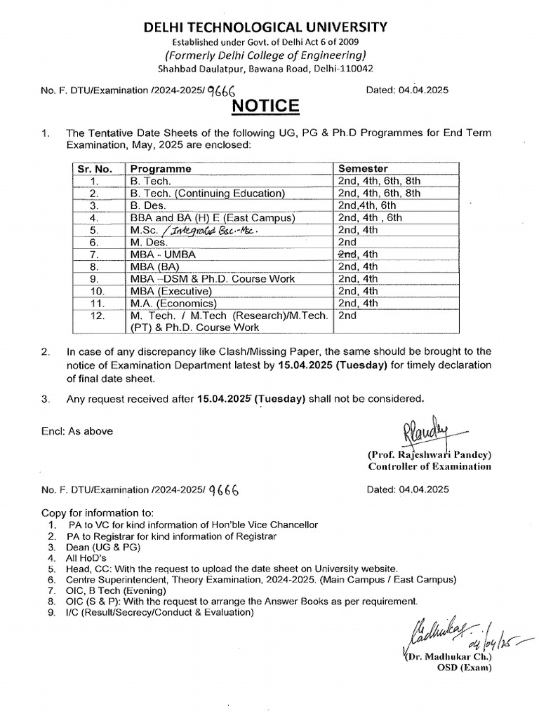 Ten Notice E25 | PDF