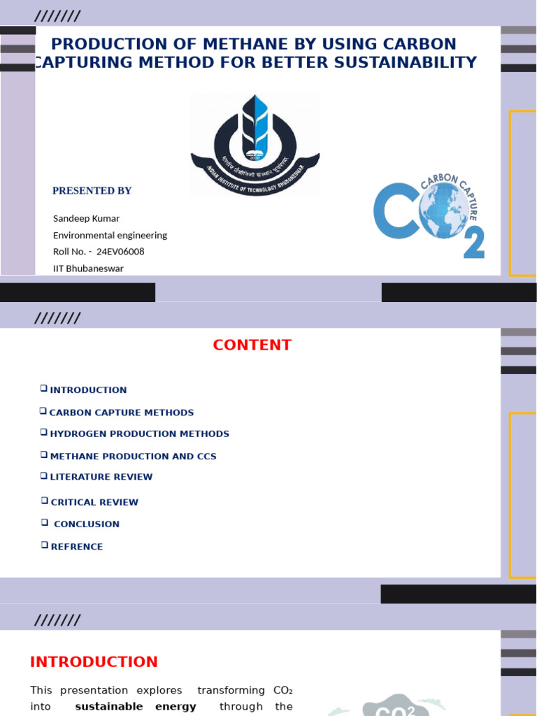 Production of Methane by Using Carbon Capturing Method for Better ...