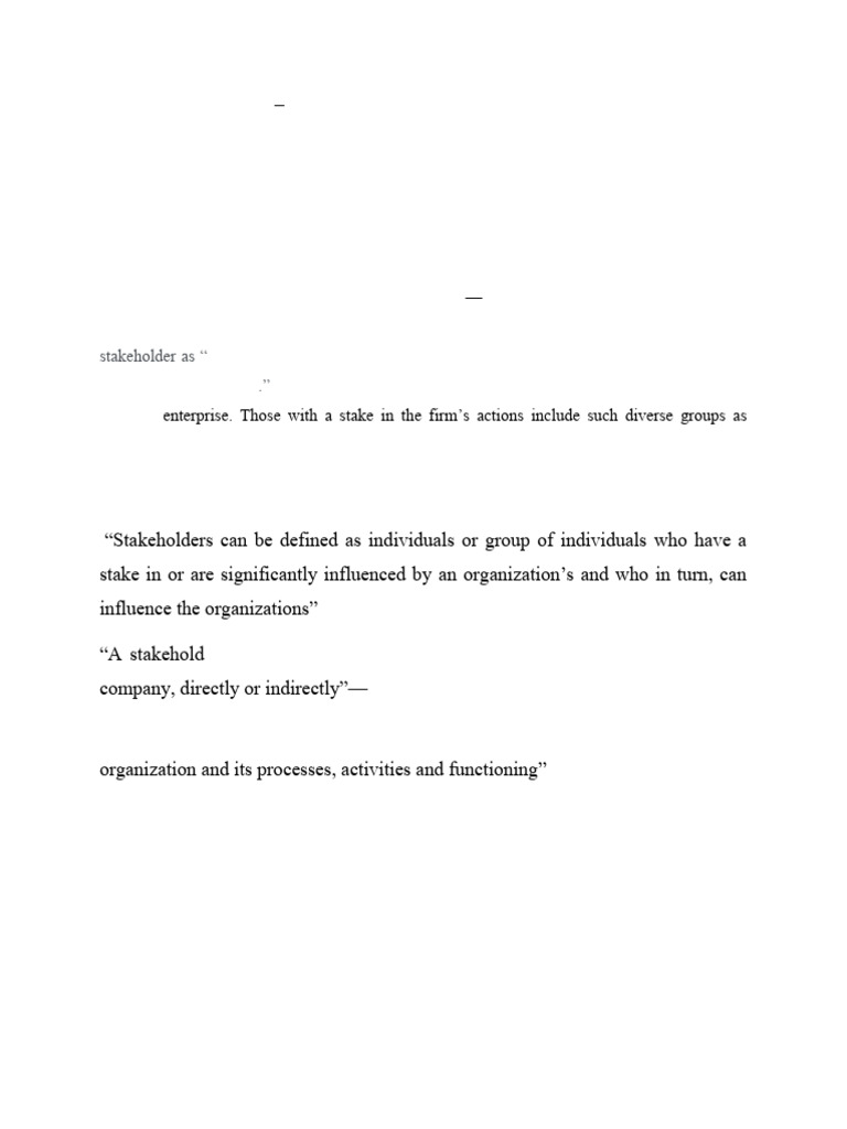 BUS 431 - Stakeholder Analysis, Ethical Theories, Ethics of Persuasion ...