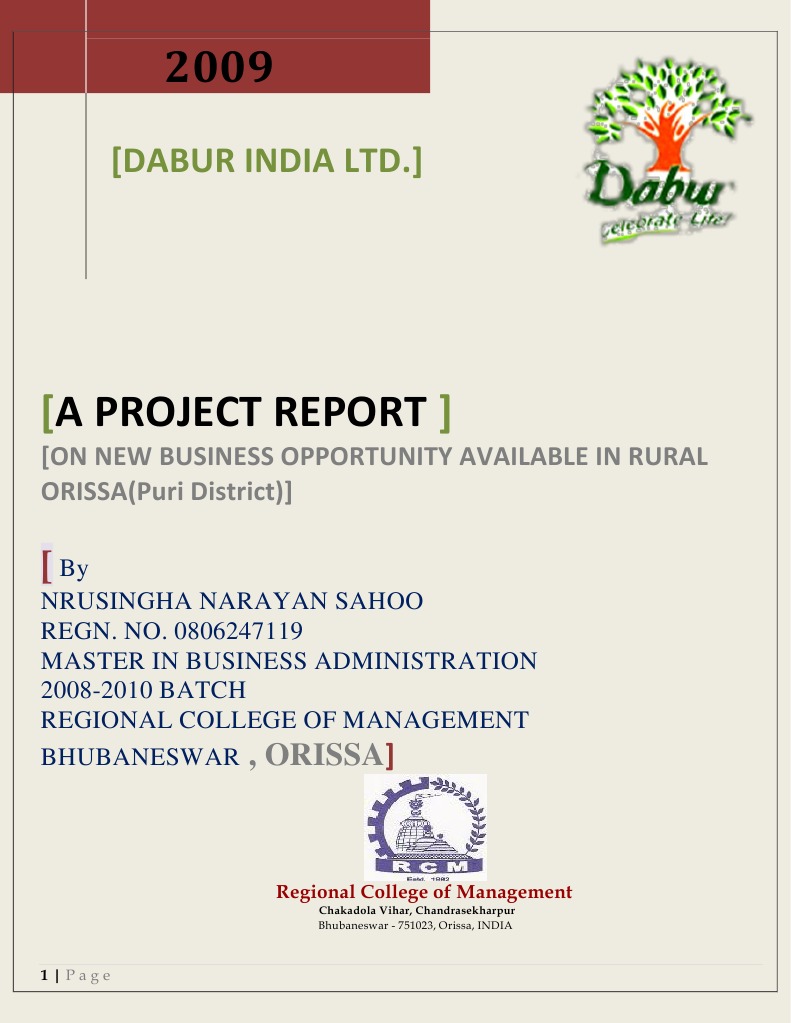 Dabur - New Business Opportunity | PDF | Survey Methodology | Ayurveda