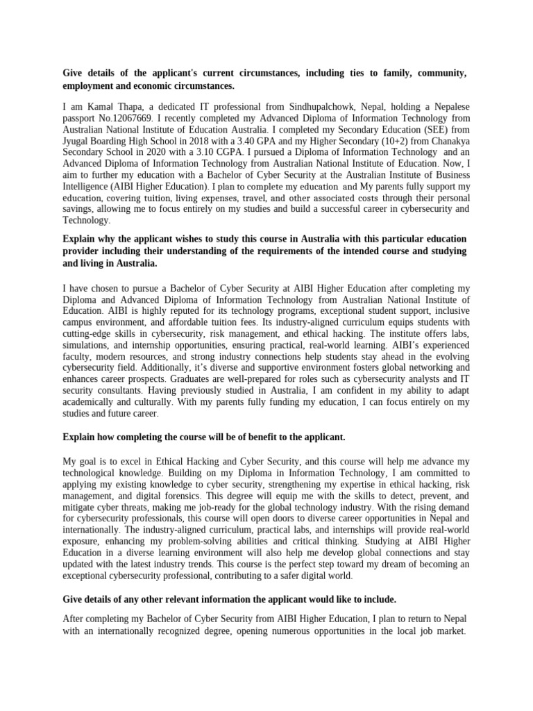 GS Statement of Kamal Thapa | PDF | Computer Security | Security