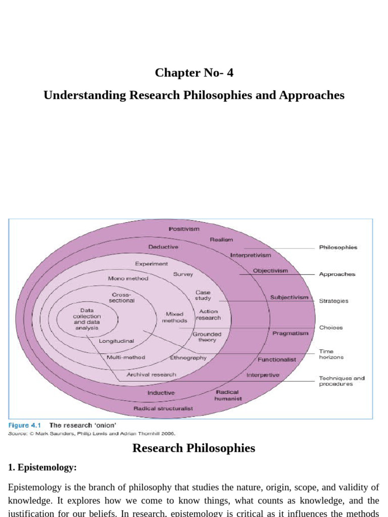 Research Methods-Chapter-4 | PDF | Epistemology | Reality