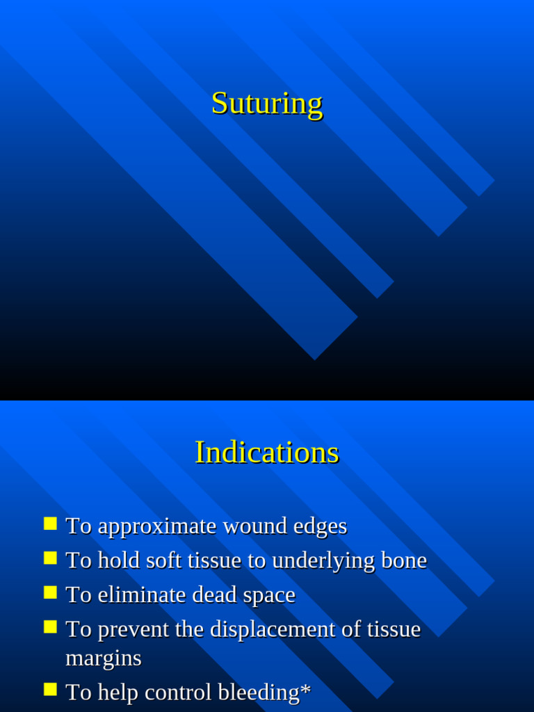 Suturing ppt6051 | PDF | Surgical Suture