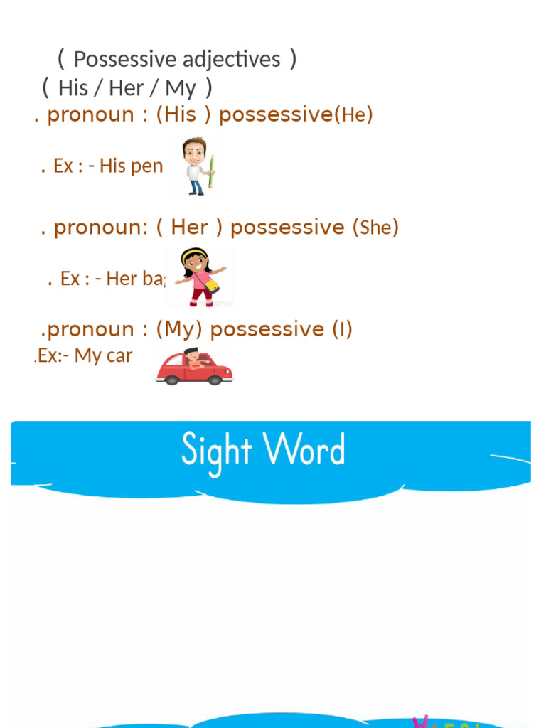 Possessive | PDF