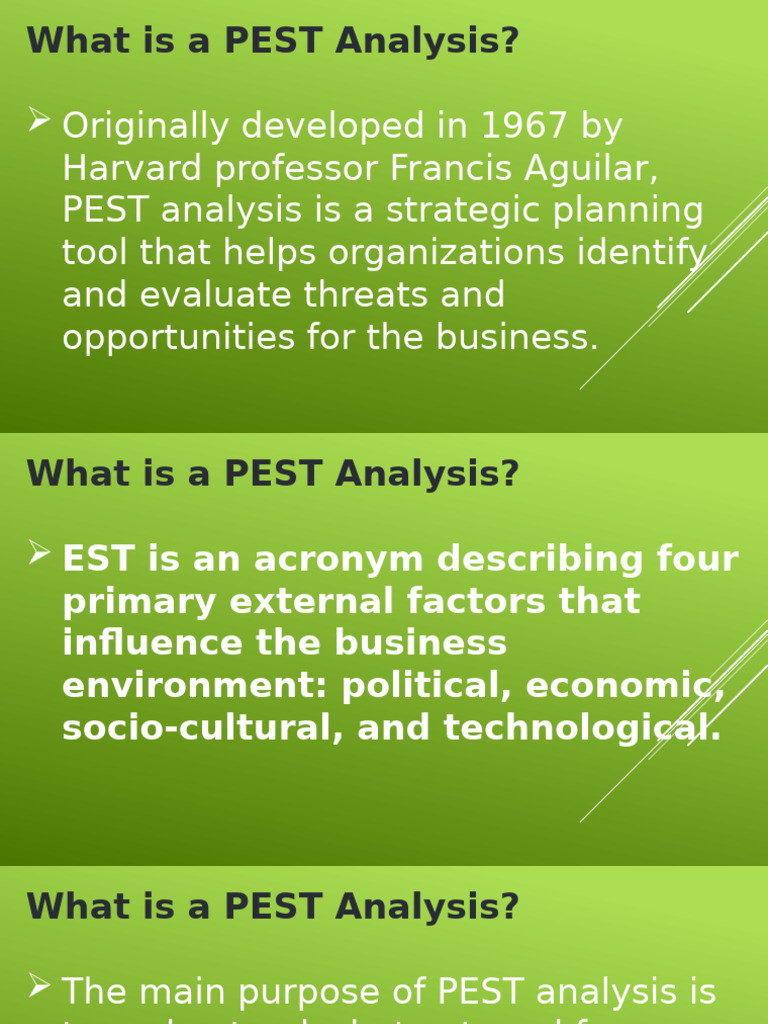 Pest Analysis | PDF