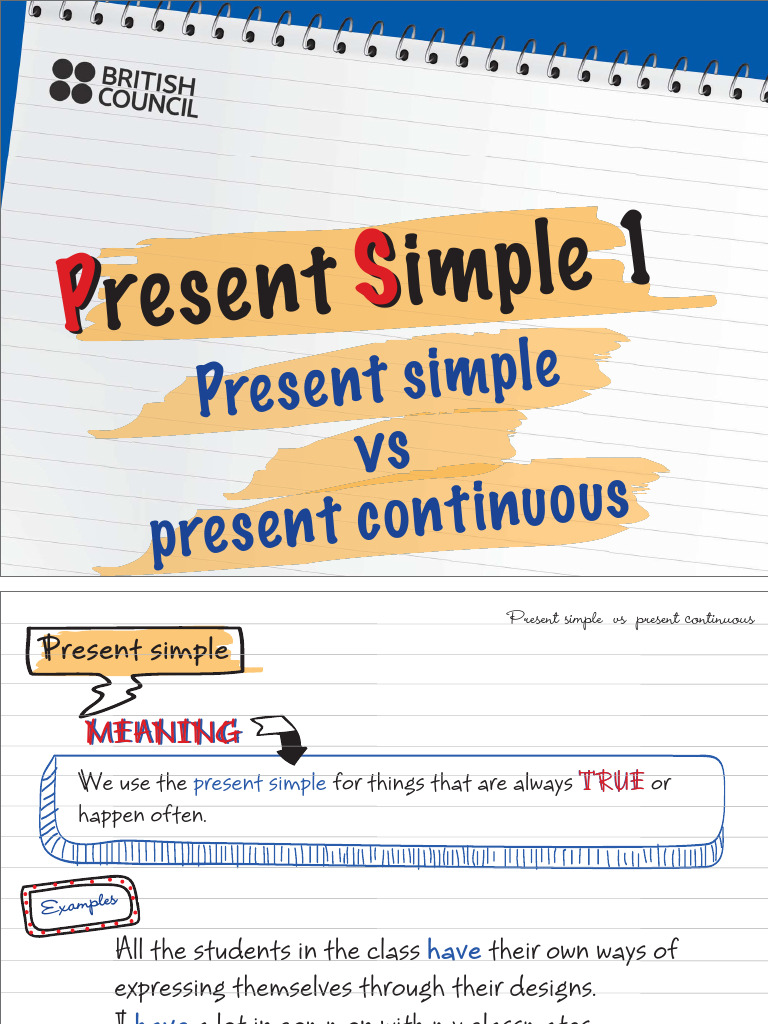 British Council Myclass Present Simple1 Summary | PDF | Clothing | Fashion