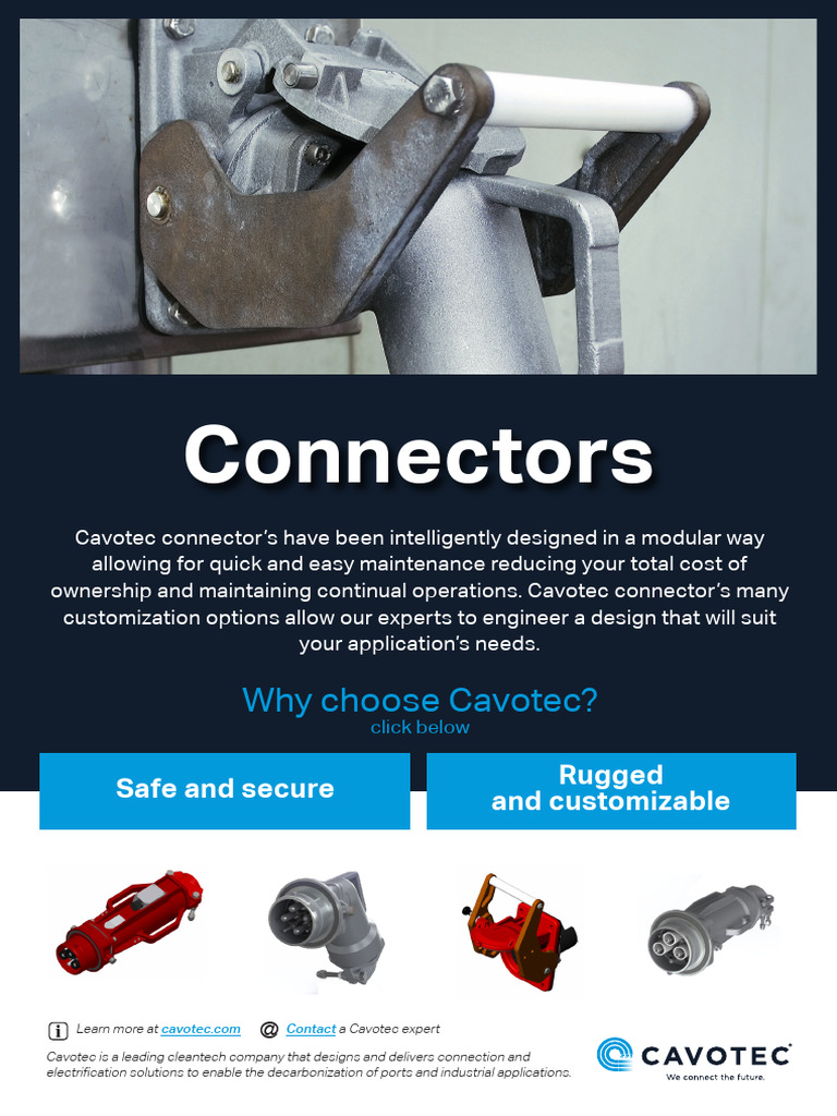 one-pager-connectors17042023 | PDF | Manufactured Goods | Equipment