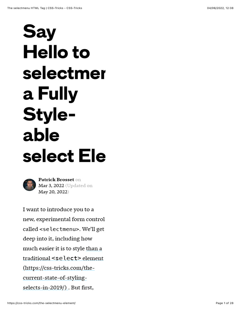 Styling the New Element | PDF | Html | Web Development