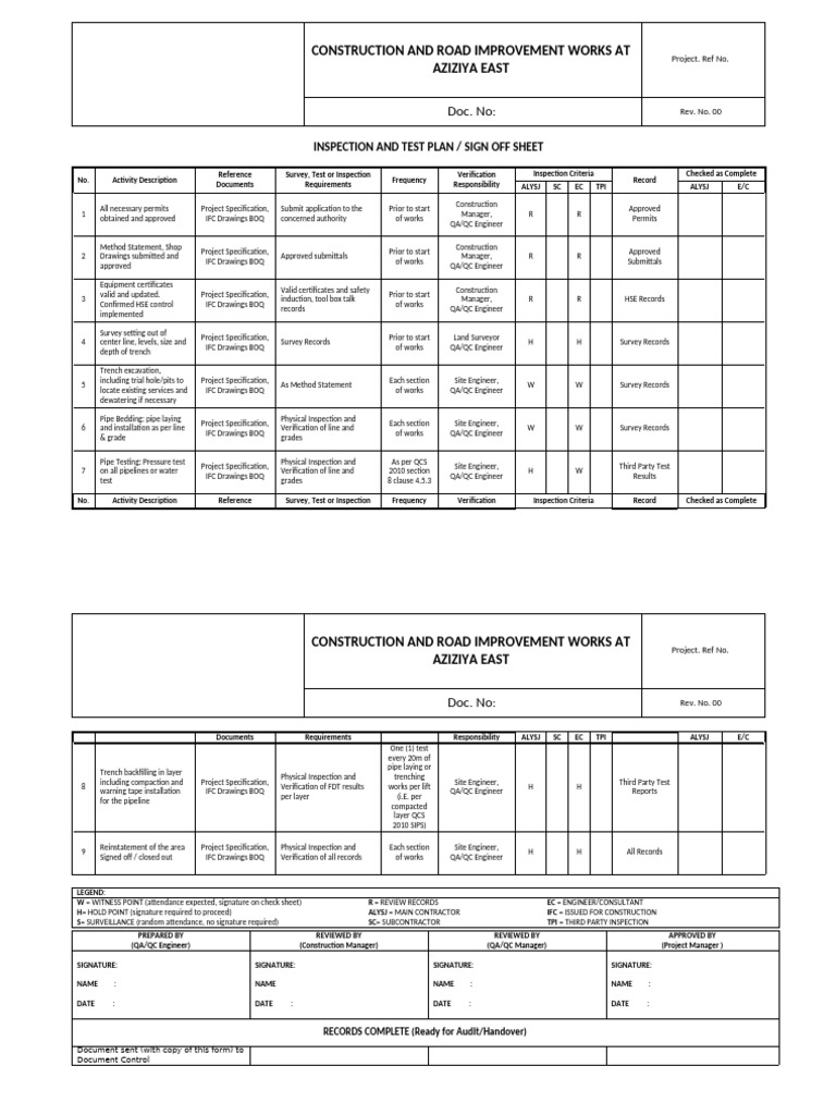 ITP-uPVC Pipe Laying & Installation Pipe laying & Installation | PDF ...