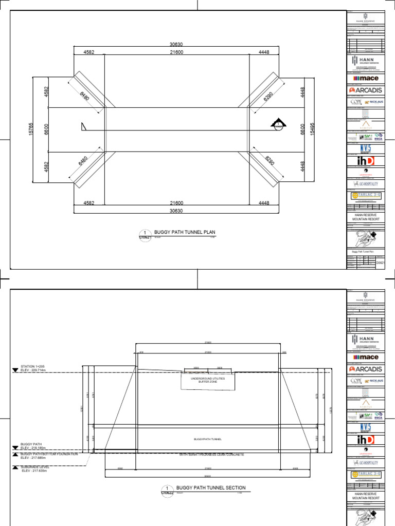 Buggy Path Tunnel | PDF | Construction Management | Drawing