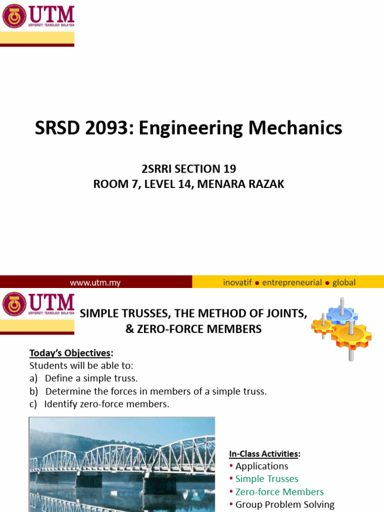 Analysis of Trusses and Frame | PDF | Truss | Stress (Mechanics)