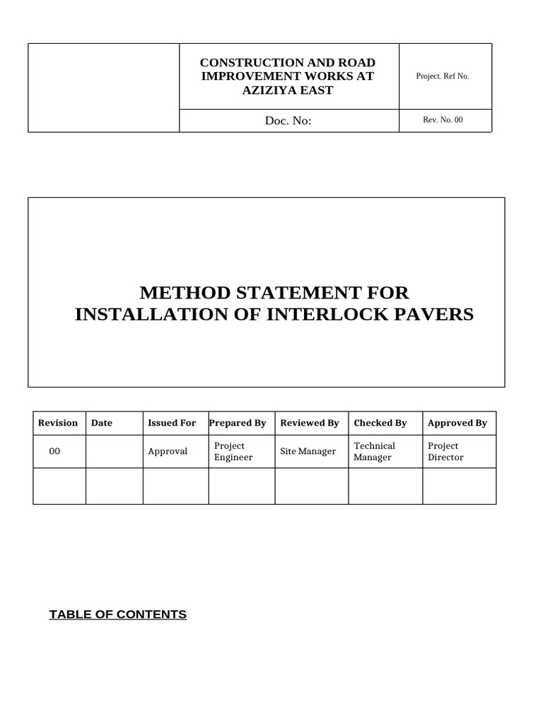 MS-Installation of Interlock Pavers | PDF