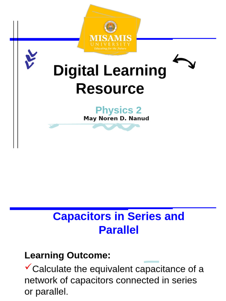 Capacitors in Series and in Parallel | PDF | Capacitor | Capacitance