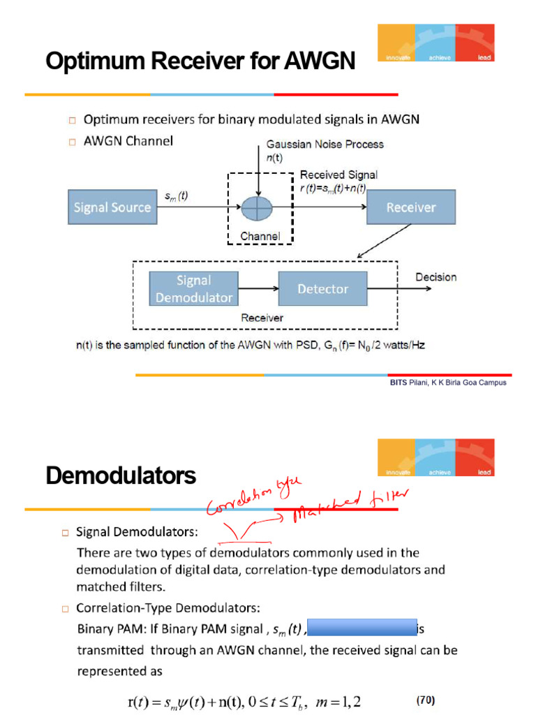 Optimum Receiver | PDF