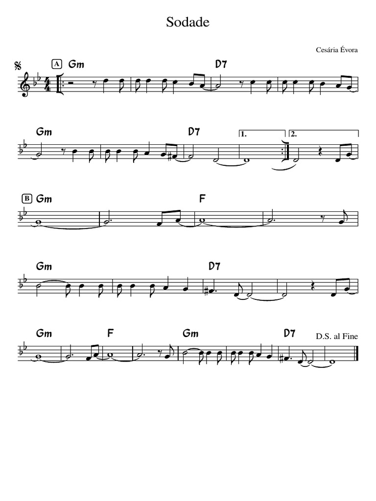 Sodade Language and Chords Guide | PDF