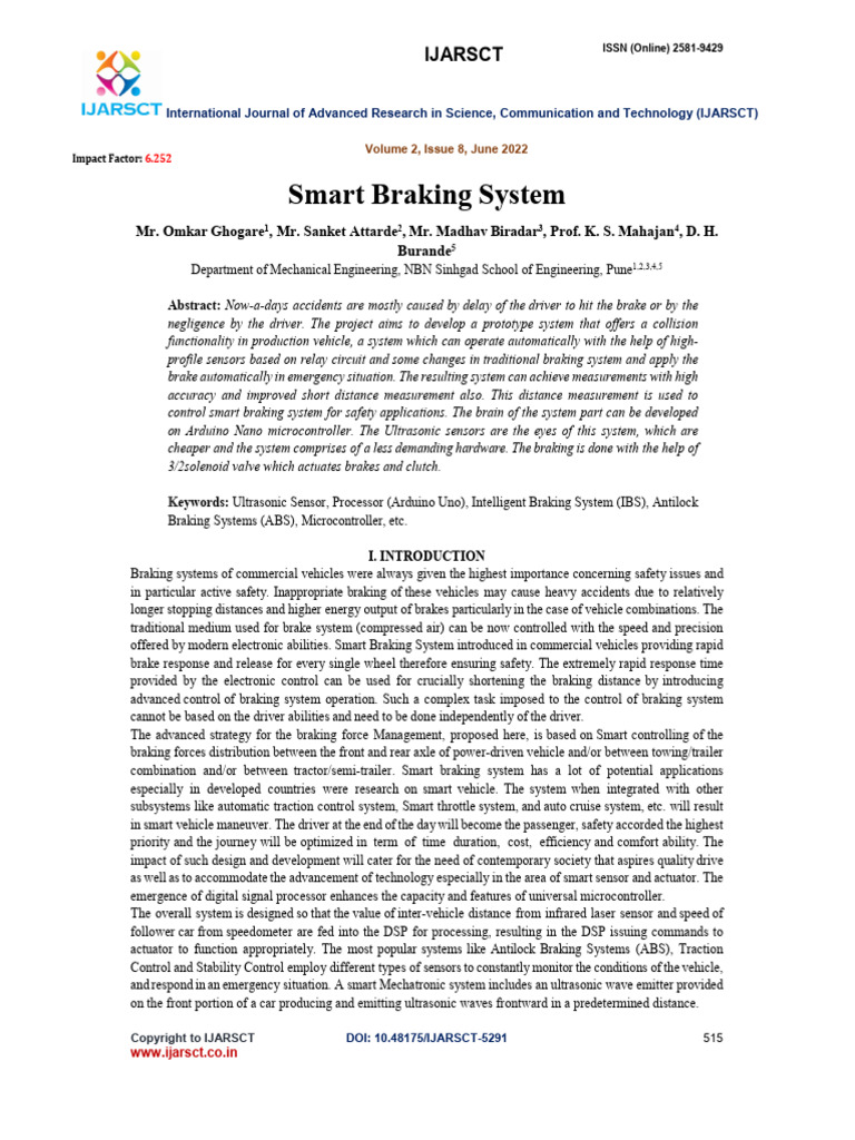 Paper 5291 | PDF | Anti Lock Braking System | Brake