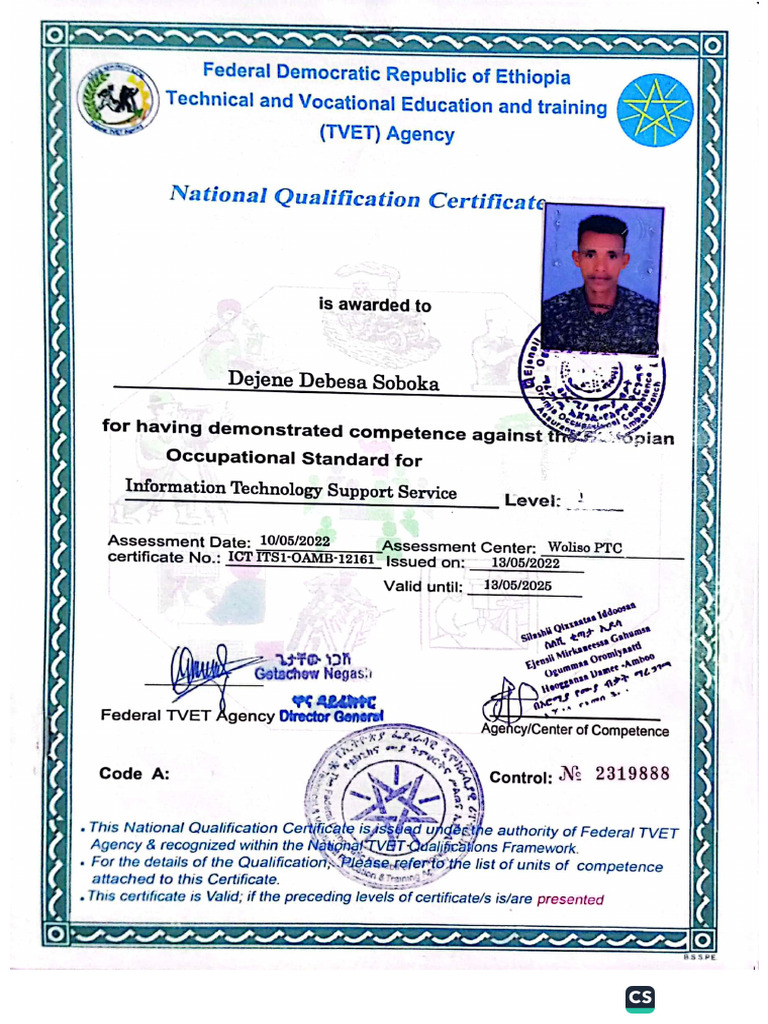 Dejene Debesa Soboka Full Document | PDF