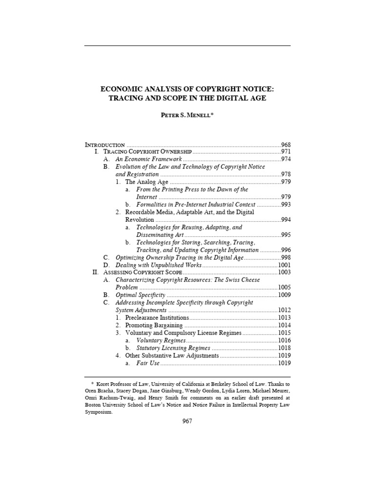 13 - Menell | PDF | Copyright