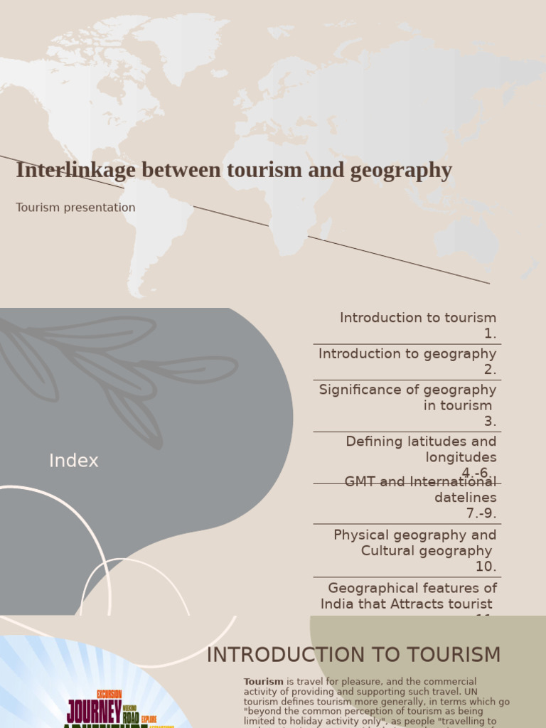 Interlinkage Between Tourism and Geography | PDF | Equator | Longitude