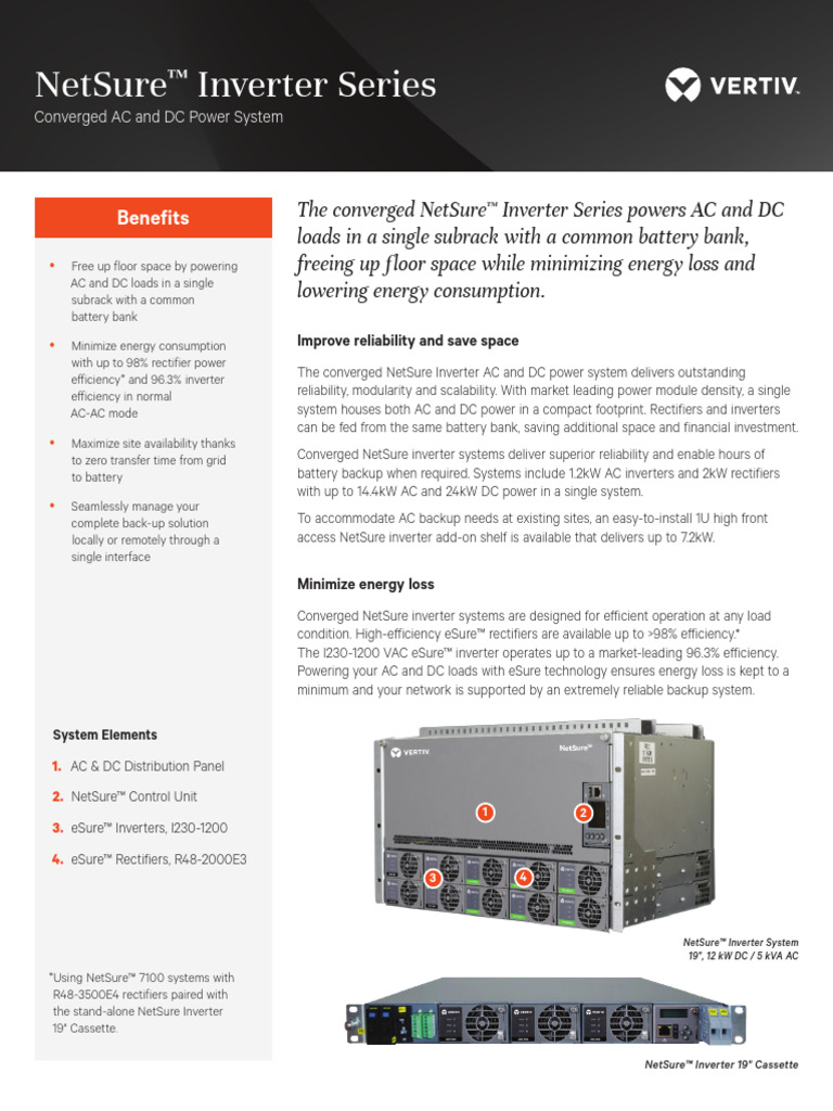 Netsure Inverter System Ds en GL DC 00651 Web | PDF | Power Inverter | Alternating Current