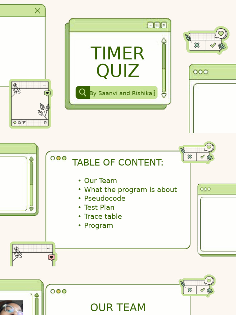 Timer Quiz | PDF