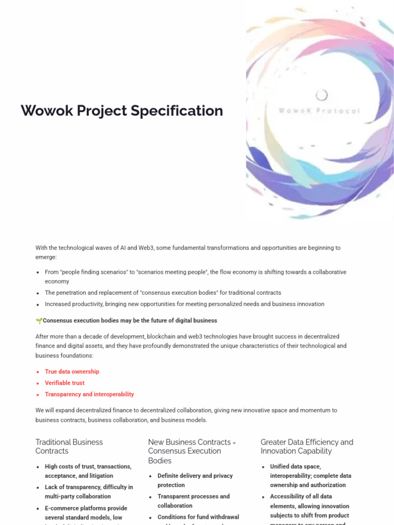 Wowok Project Description | PDF | Artificial Intelligence ...