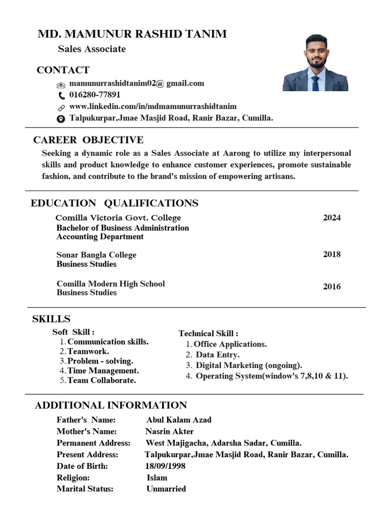 Mamun CV | PDF