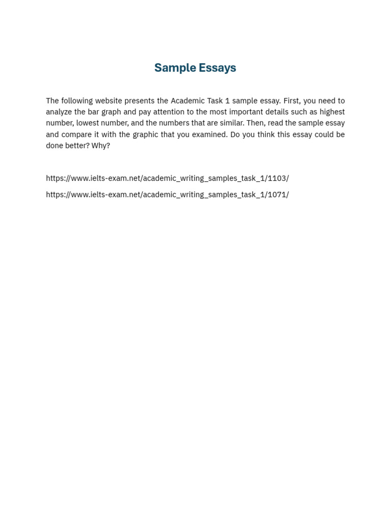 6. Sample Essays | PDF