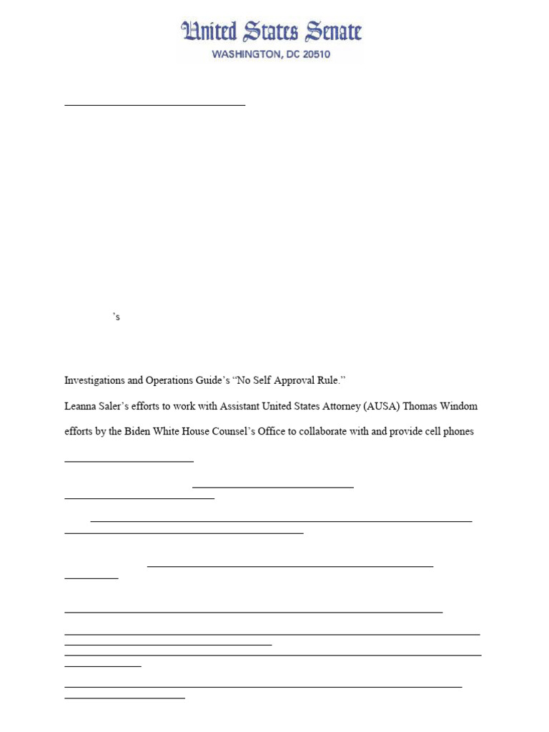 Grassley Johnson To Doj FBI - Arctic Frost Part 3 | PDF | Federal Bureau Of Investigation ...