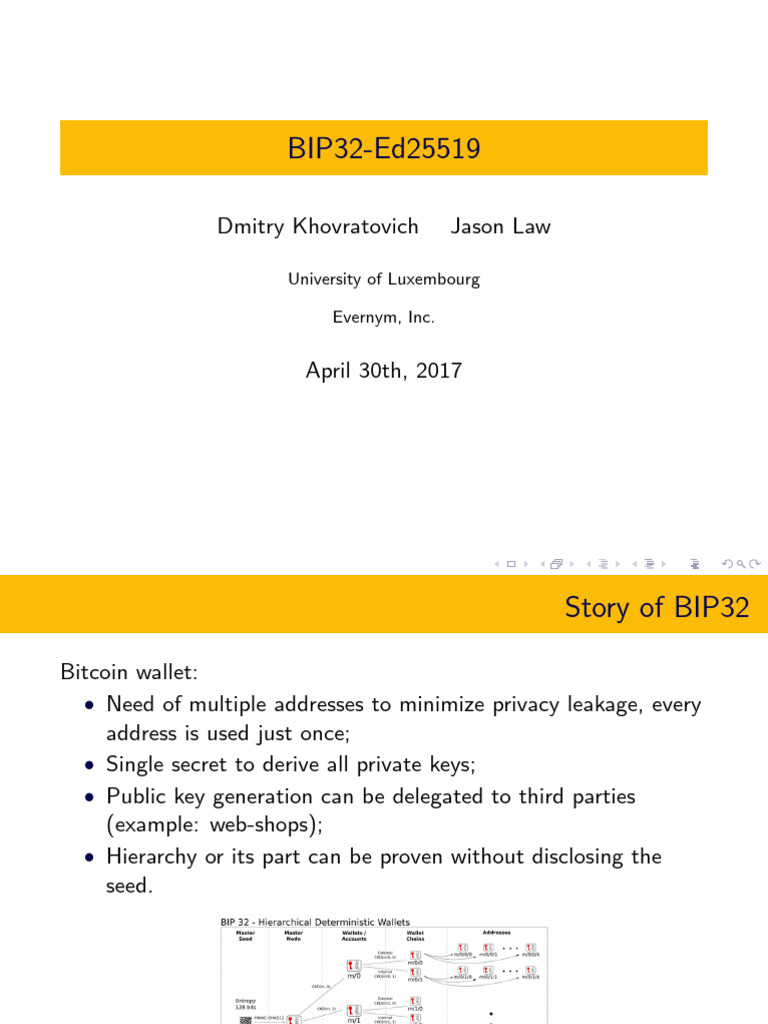 Slides Interim 2017 CFRG 01 Sessa Bip32 Ed25519 01 | PDF | Public Key ...
