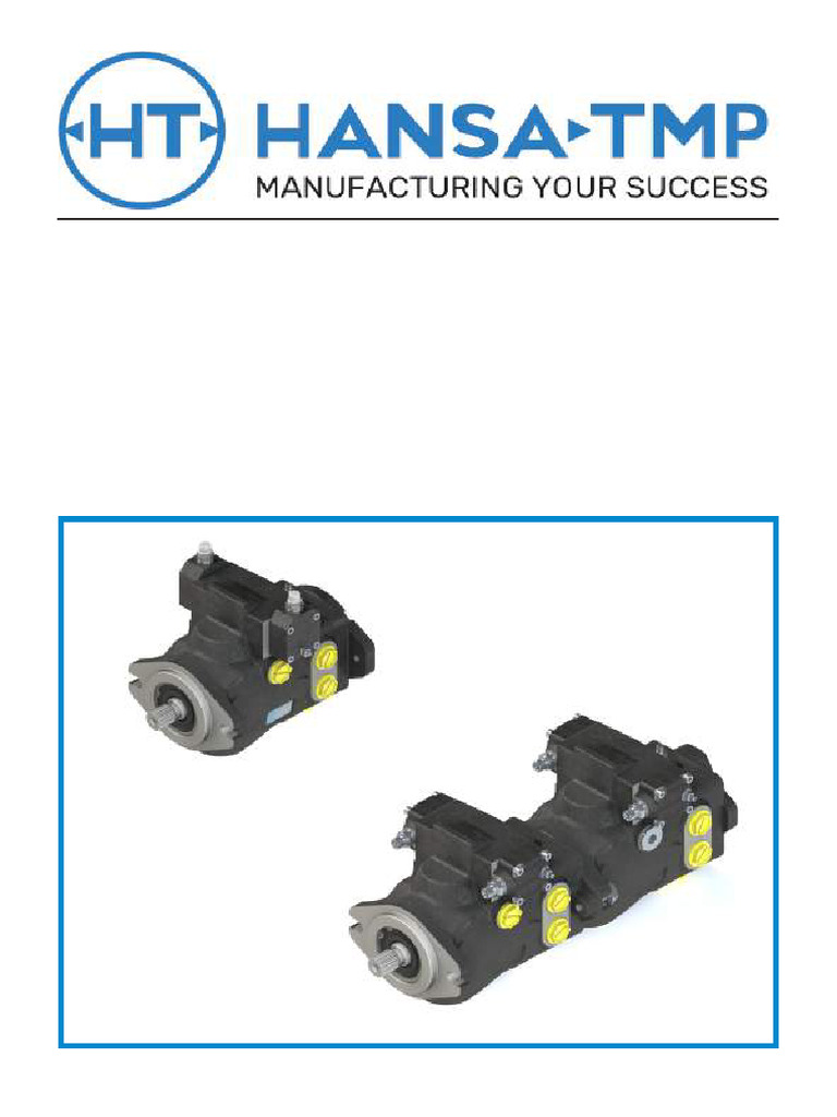 TPV4300闭式柱塞泵Hansa Tmp | PDF | Pump | Viscosity