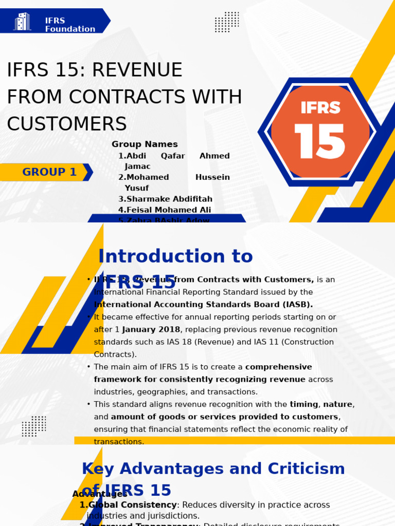 Audit Presentation (IFRS 15) | PDF | International Financial Reporting Standards | Revenue
