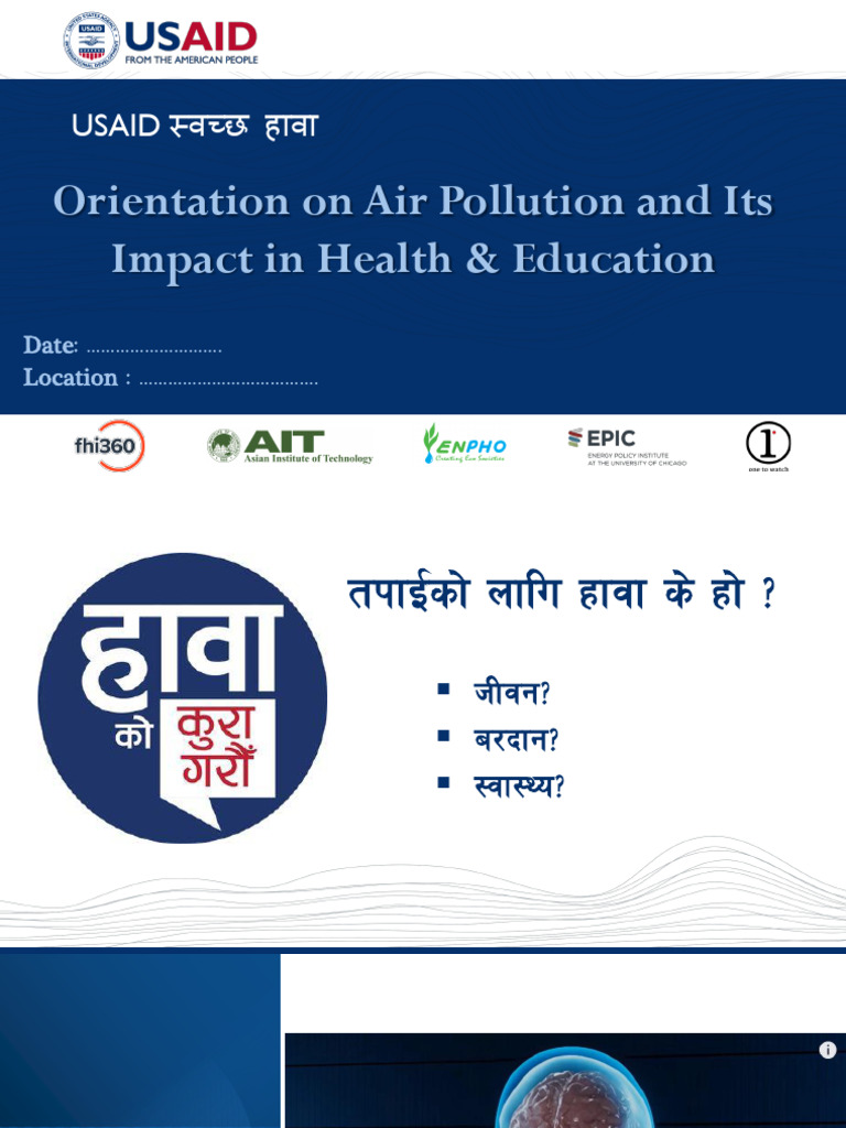Final Presentation - Orientation On Air Pollution - Students | PDF