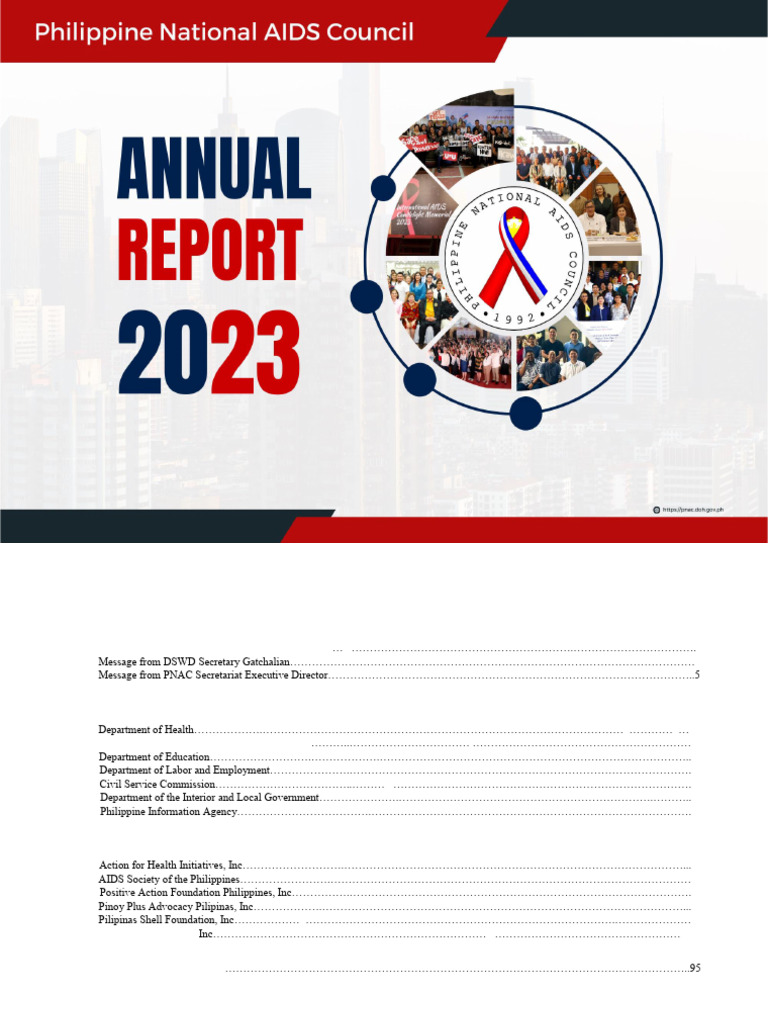2023 Philippine National AIDS Council Report | PDF | Hiv/Aids ...