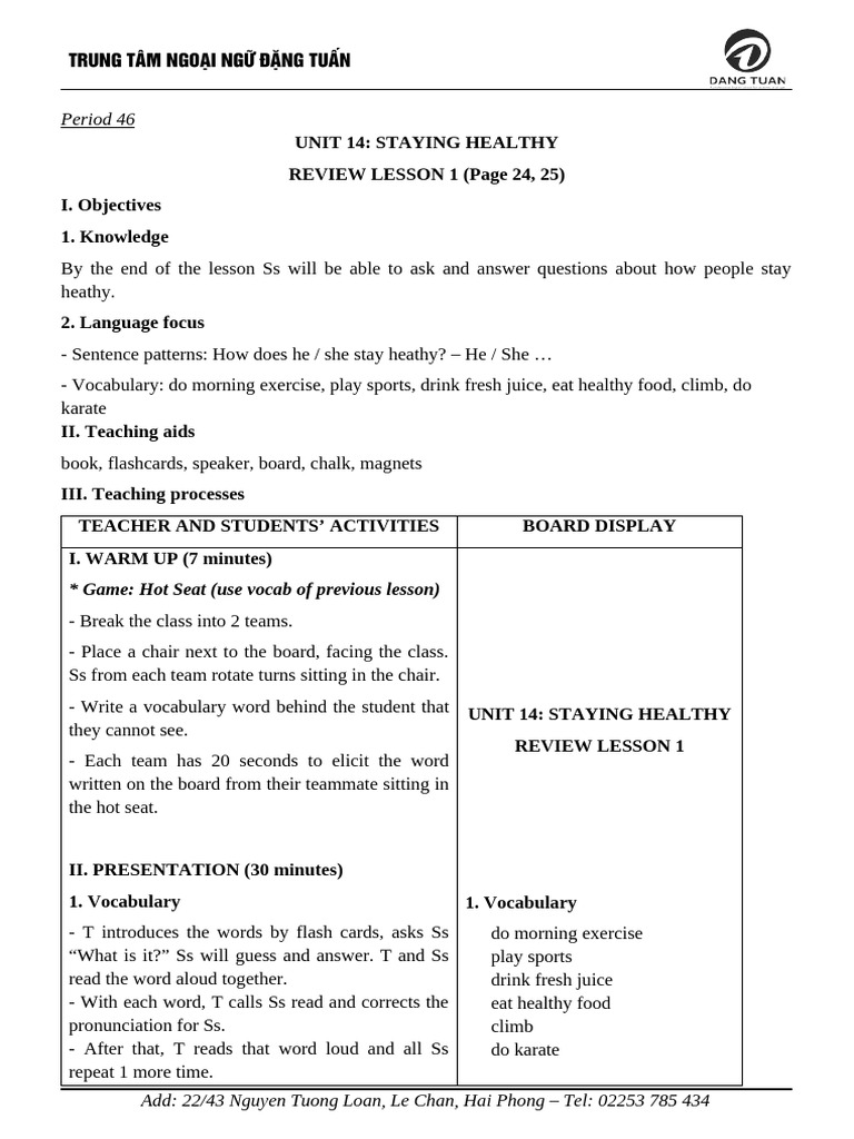 Grade 5 - P46 Unit 14 Lesson 1 | PDF | Vocabulary | Flashcard