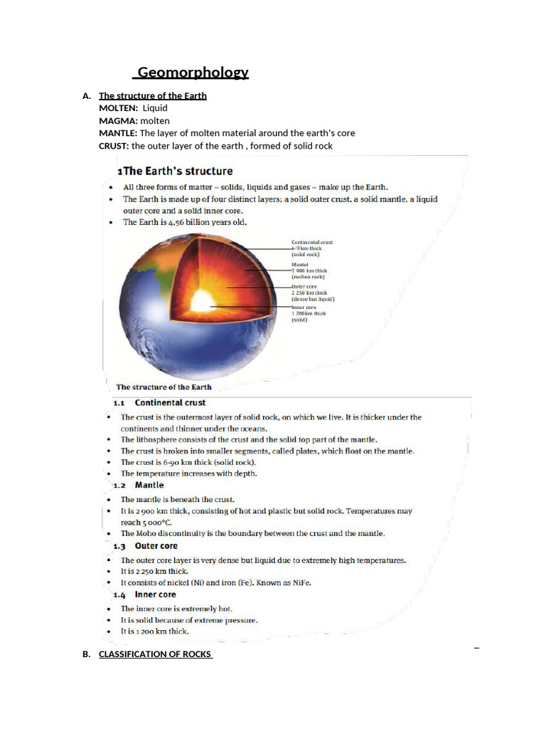 Geomorphology: Earth's Rock Cycle Explained | PDF | Rock (Geology ...
