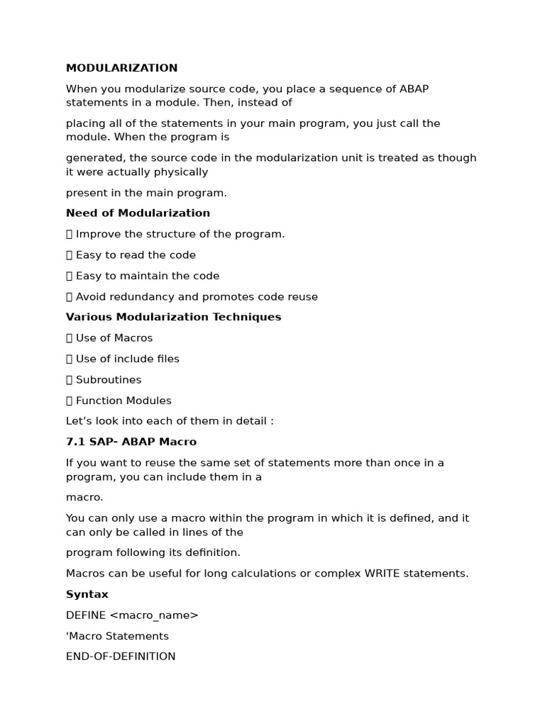 Modularization Pdf