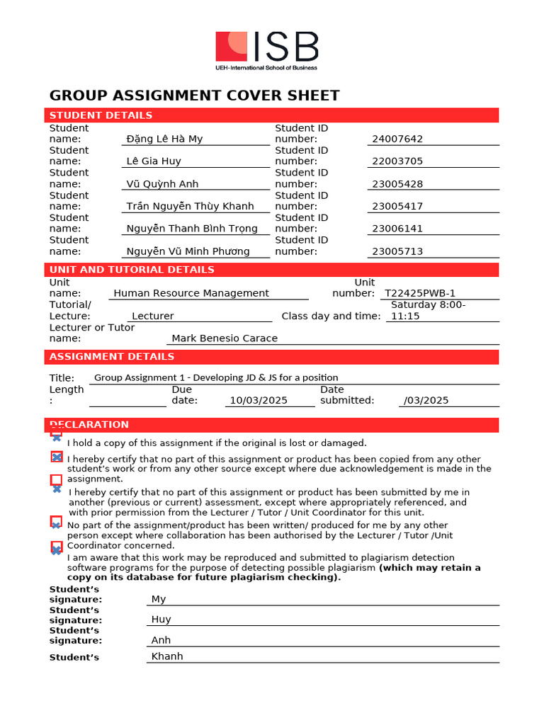 Developing JD & JS for a Position_Group 2 | PDF | Environmental ...