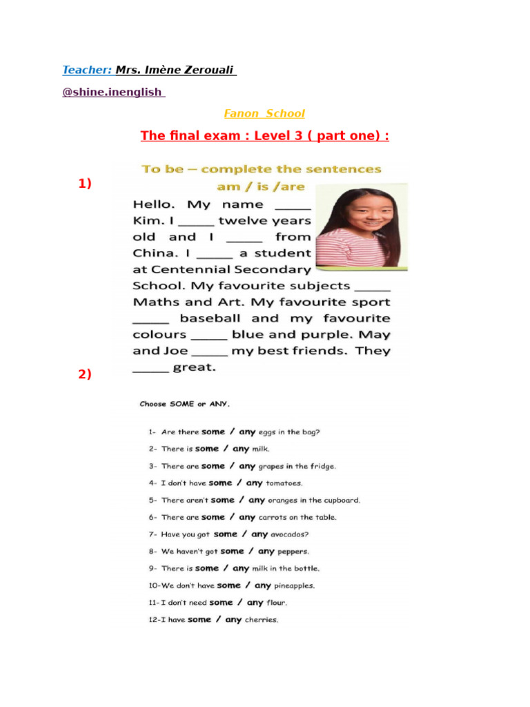 Level 3 Exam Part One Overview | PDF
