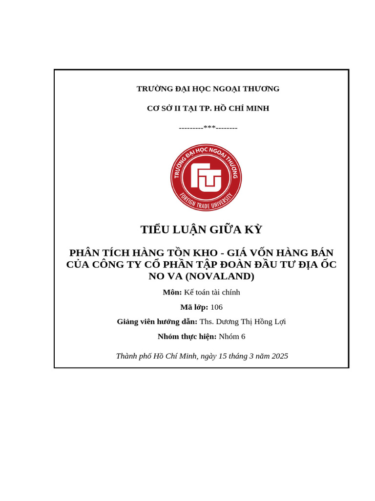 [KTTC][NHÓM 6] REPORT | PDF