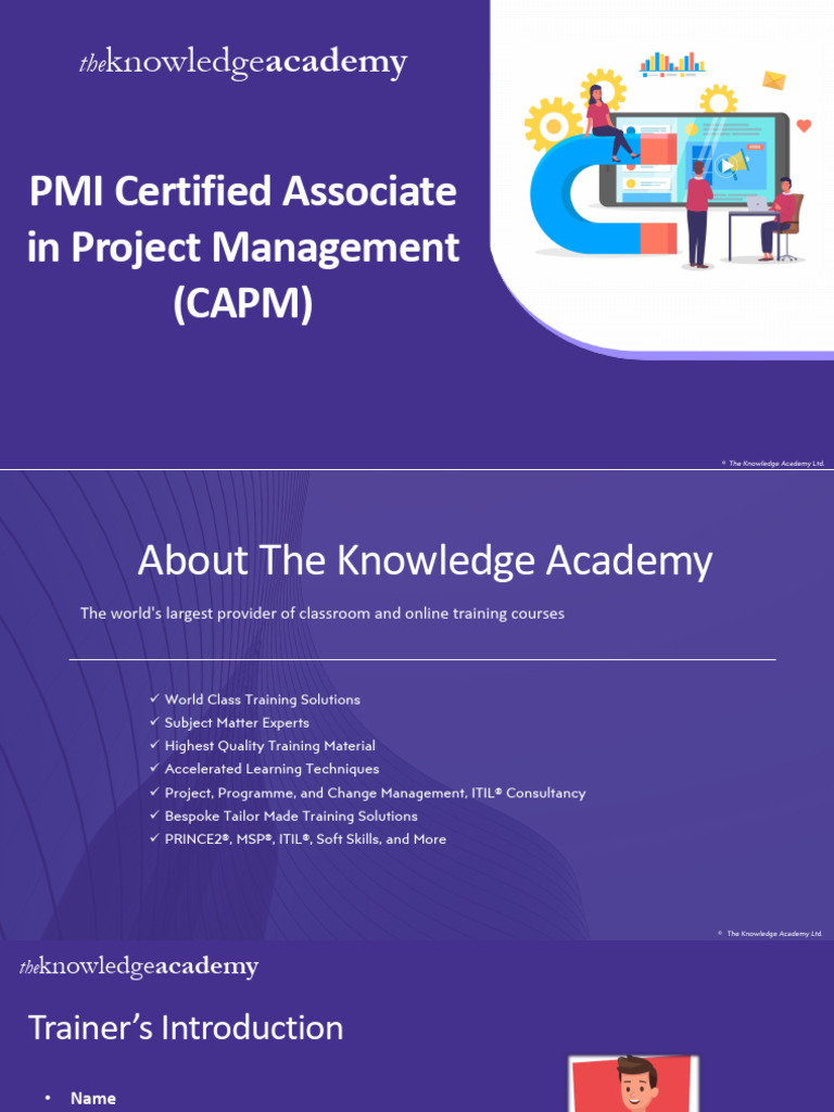 PMI-CAPM - Delegate Pack | PDF | Project Management | Risk