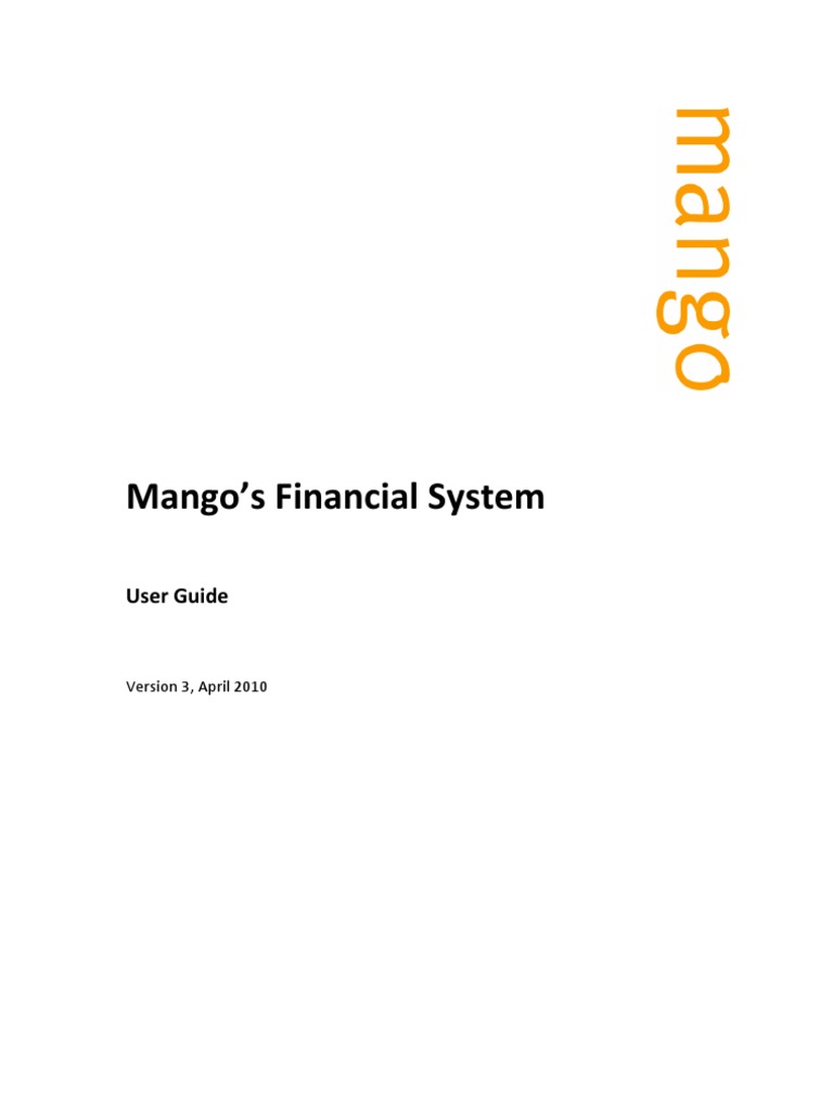 G Mango Accounting Pack User Guide v3 Apr10 | PDF | Spreadsheet | Euro
