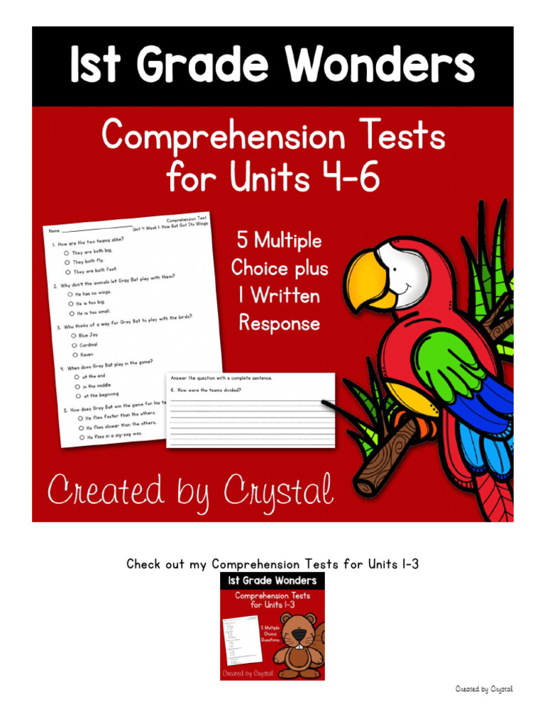 Unit 4 & 5 Comprehension Tests | PDF | Thomas Edison