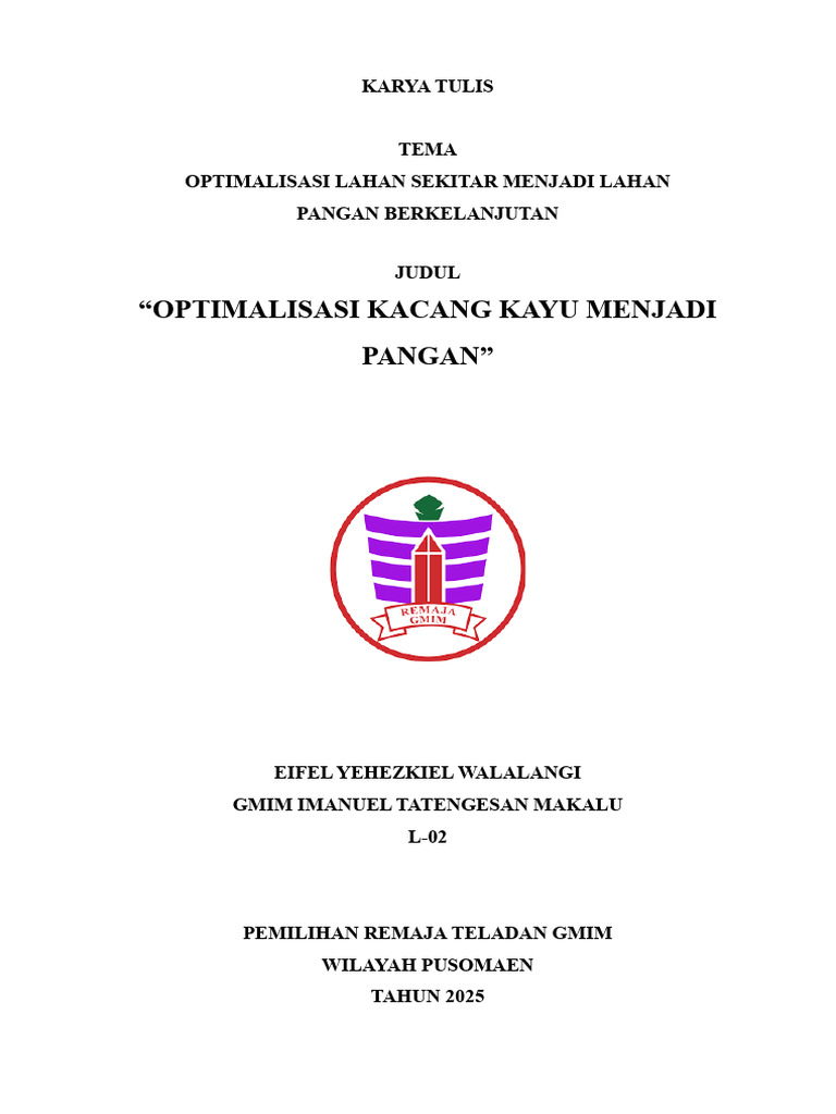 Contoh Karya Tulis | PDF