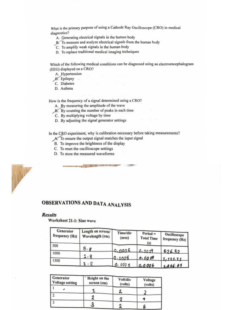 Physics CRO LAB REPORT! | PDF