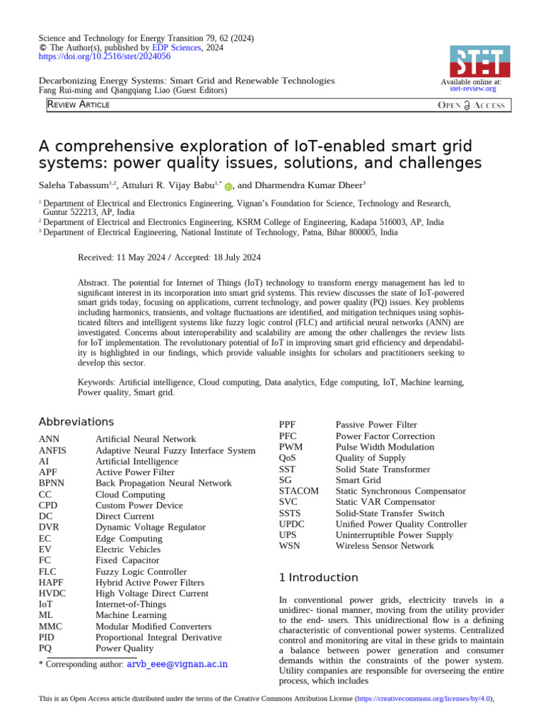 Stet 20240131 | PDF | Smart Grid | Internet Of Things