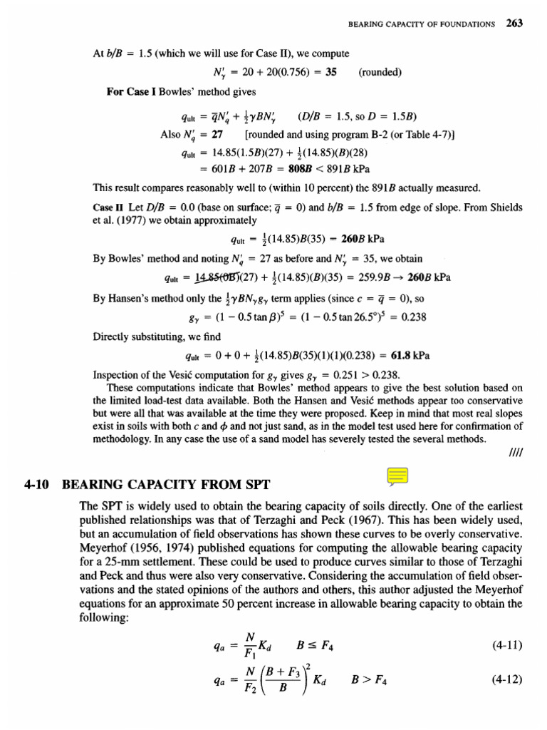 Bearing Capacity Through SPT | PDF | Applied And Interdisciplinary Physics
