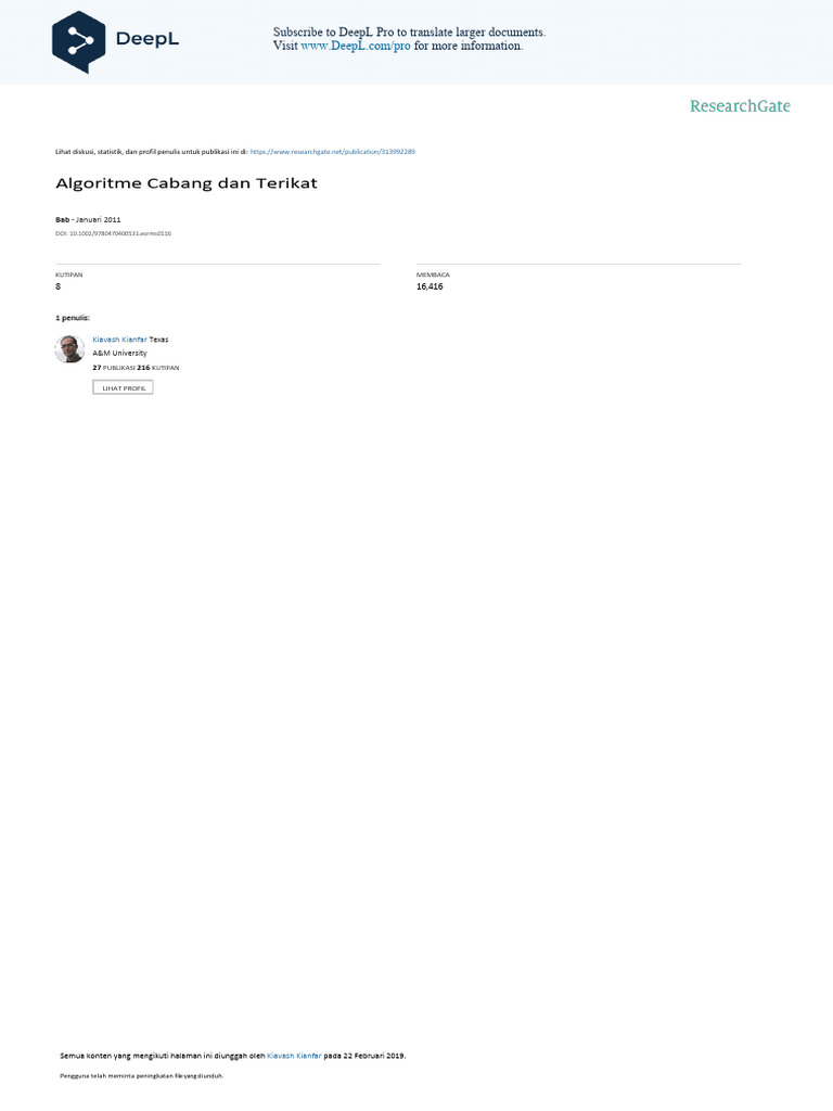 Branch-and-Bound-Algorithms Id | PDF