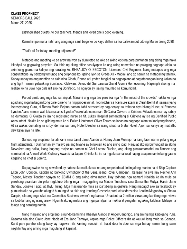 659877383-CLASS-PROPHECY | PDF