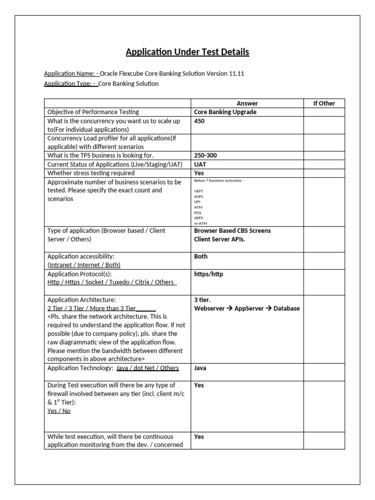 Flexcube Core Banking Upgrade Testing Details | PDF | Databases ...